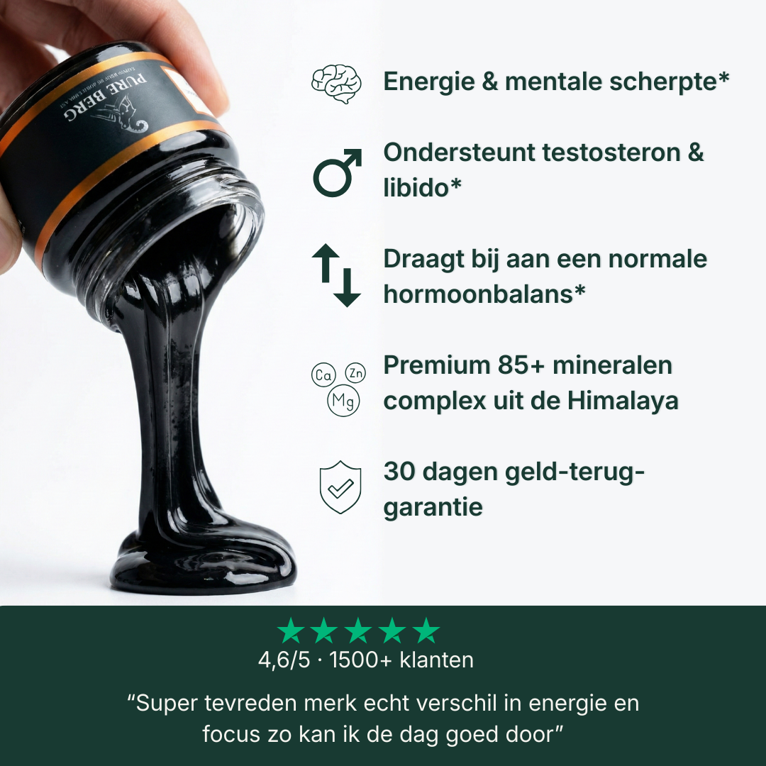 PURE BERG SHILAJIT® – Hoog natuurlijk fulvinezuur & gratis verzending ...